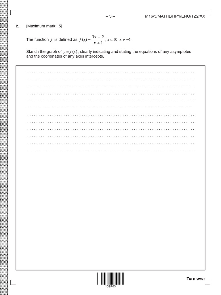 Mathematics Paper 1 TZ2 HL | PDF | Analysis | Theoretical Computer Science