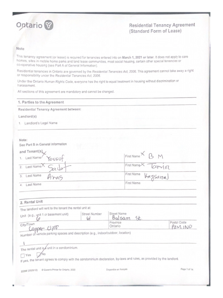 Residential Tenancy Agreement | PDF