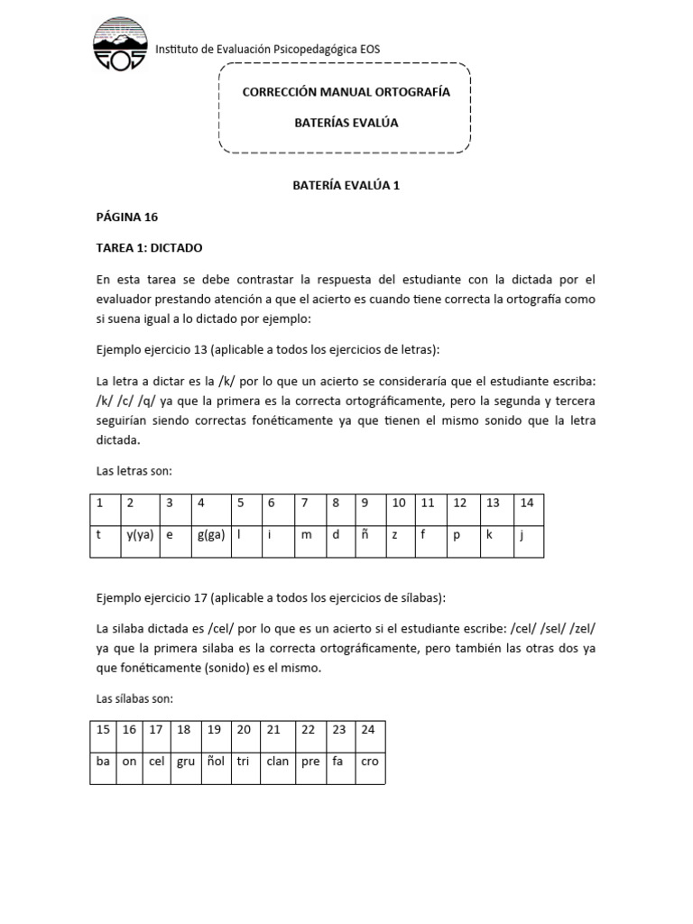 Corrección Manual Ortografía | PDF