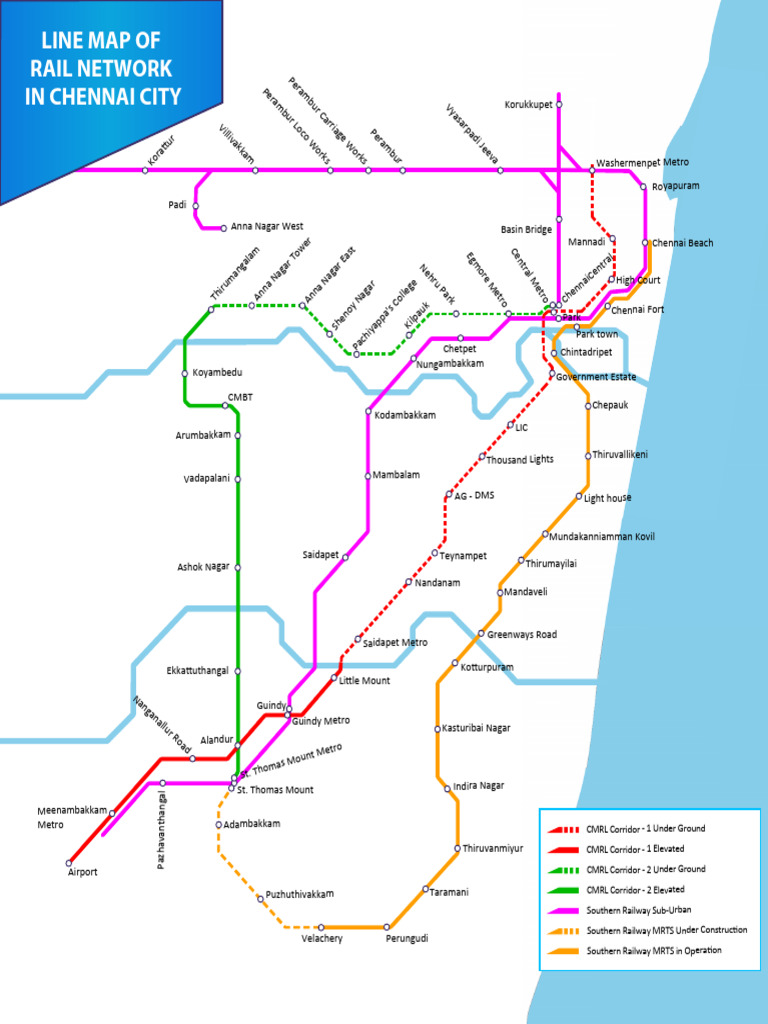 Chennai Rail Network Map | PDF
