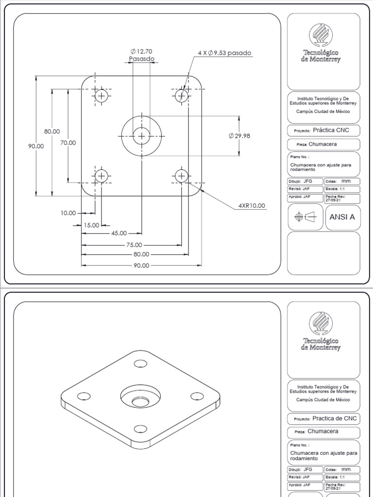 Ejercicio CNC 1 | PDF