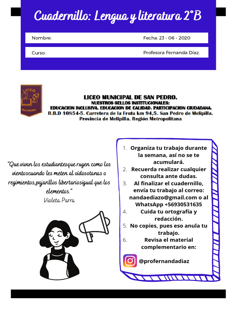 Cuadernillo Trabajo Lenguaje - 2B | PDF
