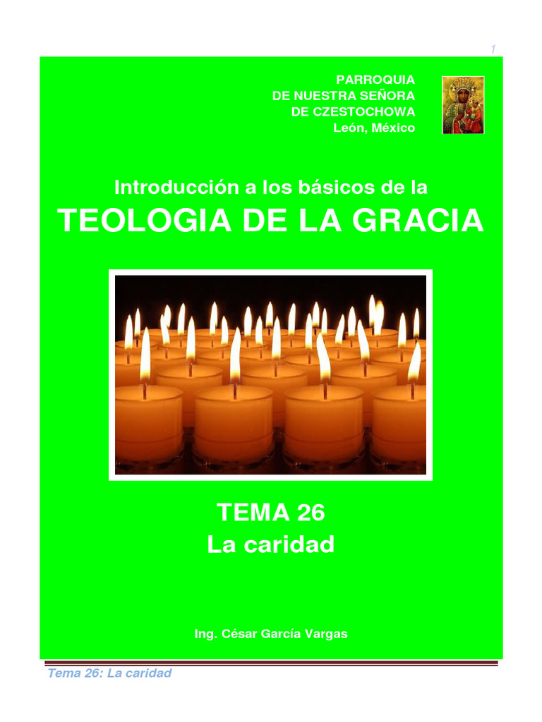 TEMA - 26 - La Caridad | PDF | Gracia divina | Amor