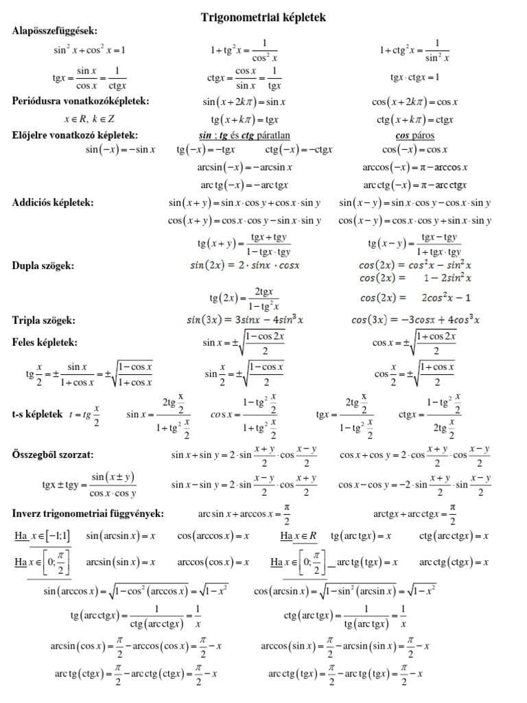 Keplet 04 trigo kepletek es dereksz haromsz | PDF