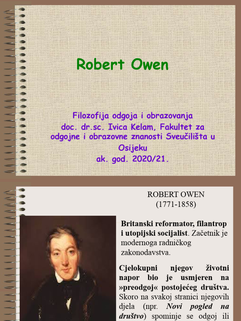 Robert Owen | PDF