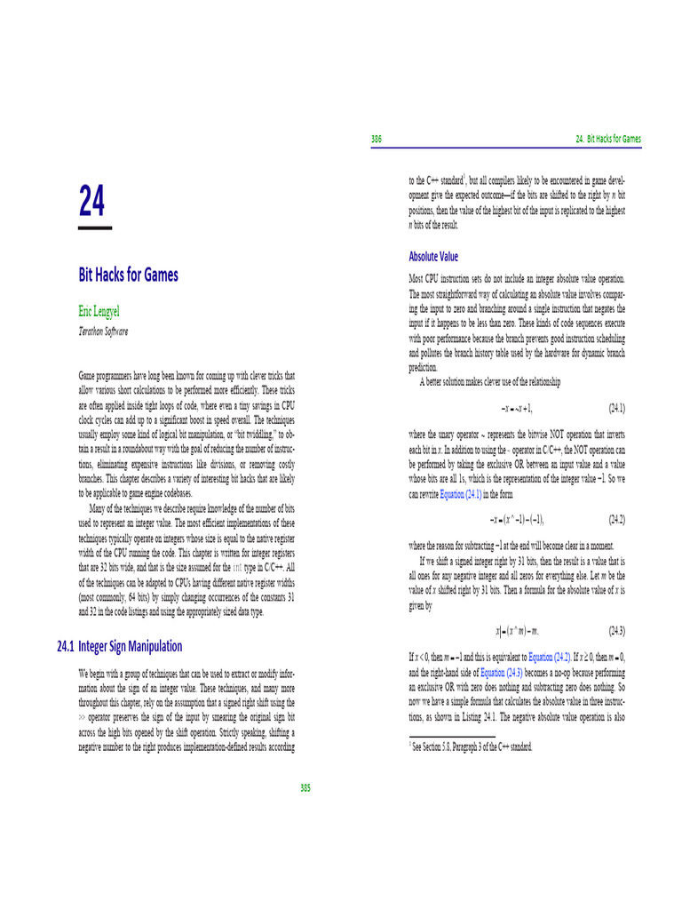 Bitwise For Game Pdf