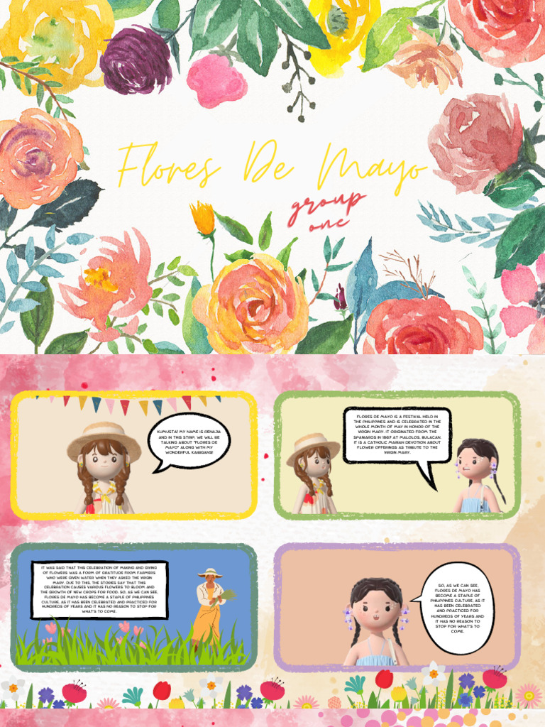 GROUP 1 Flores de Mayo (COMIC STRIP) | PDF