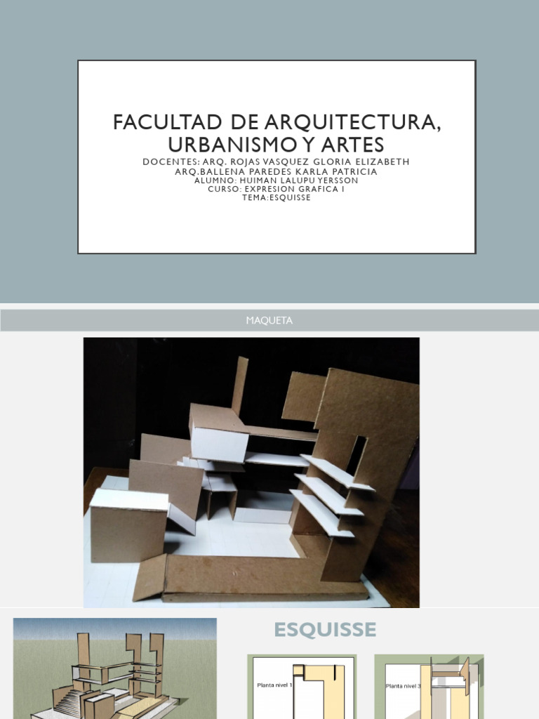 Esquisse en Arquitectura: Conceptos Clave | PDF | Arte