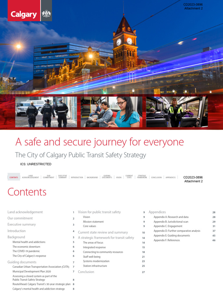 Public Transit Safety Strategy - Calgary | PDF