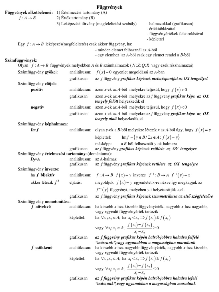 Keplet 03 Fuggvenyek | PDF