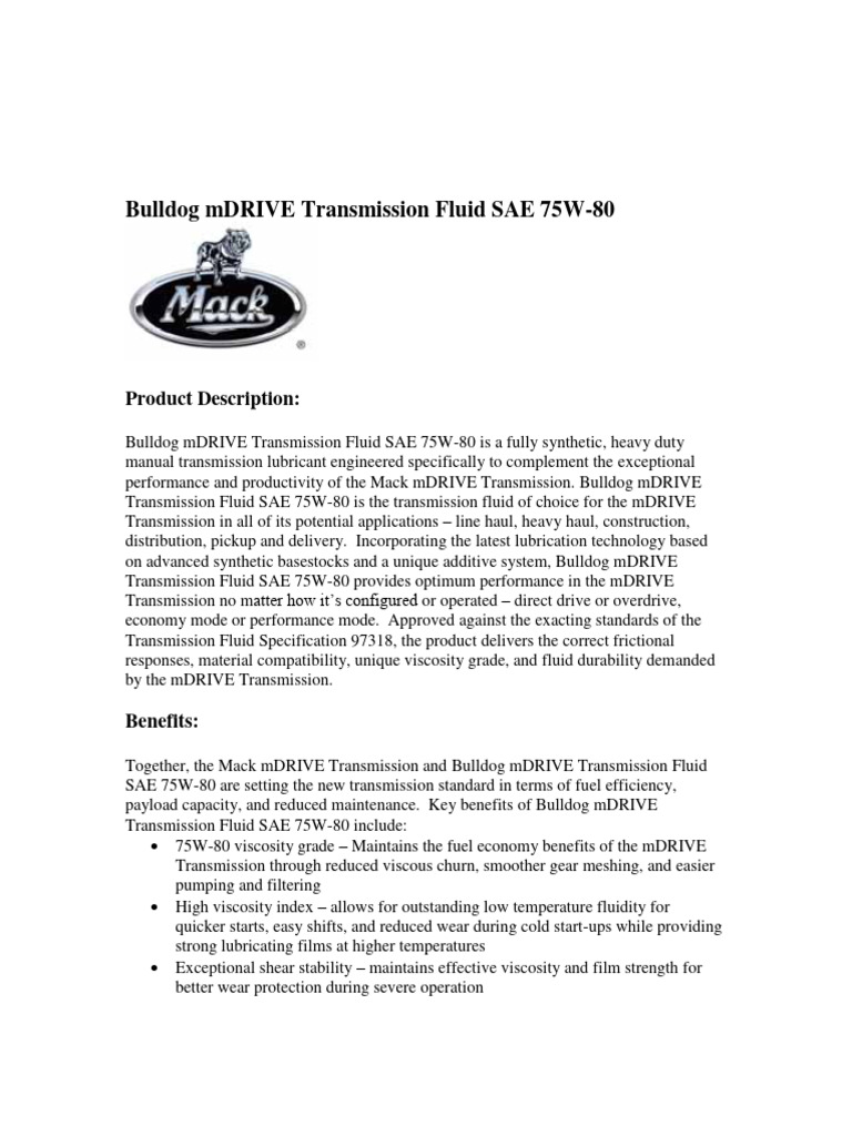 Bulldog mDRIVE PDS Final | PDF