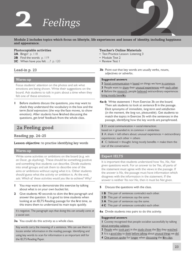 Feelings: 2a Feeling Good | PDF