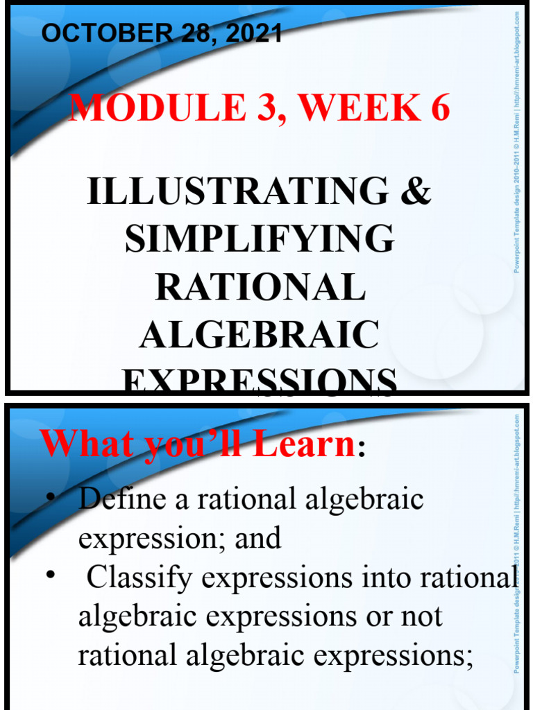 Module 3 Week 6 Defining Classifying and Simplifying Rae | PDF ... Module 3 Week 6 Defining Classifying and Simplifying Rae | PDF ...