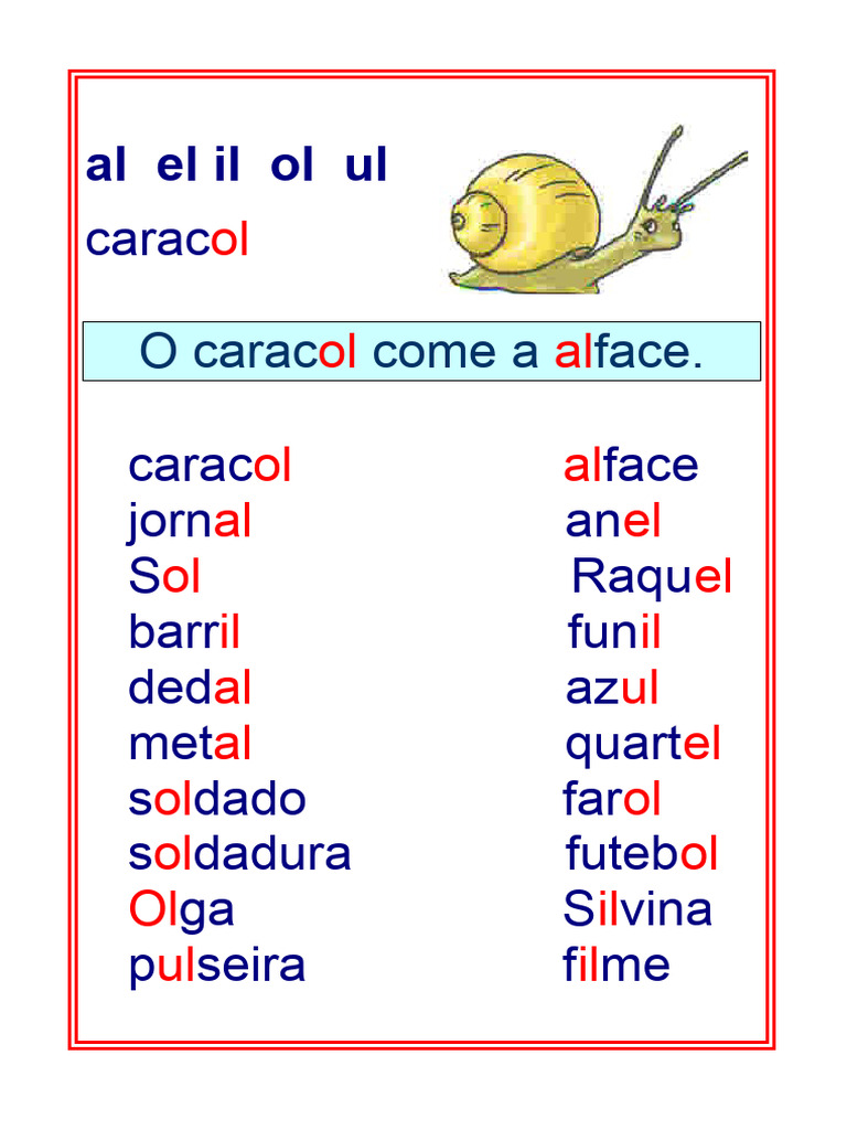 al el il ol ul lista | PDF
