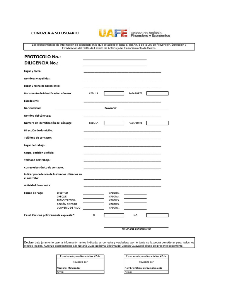 Uafe 1 | PDF