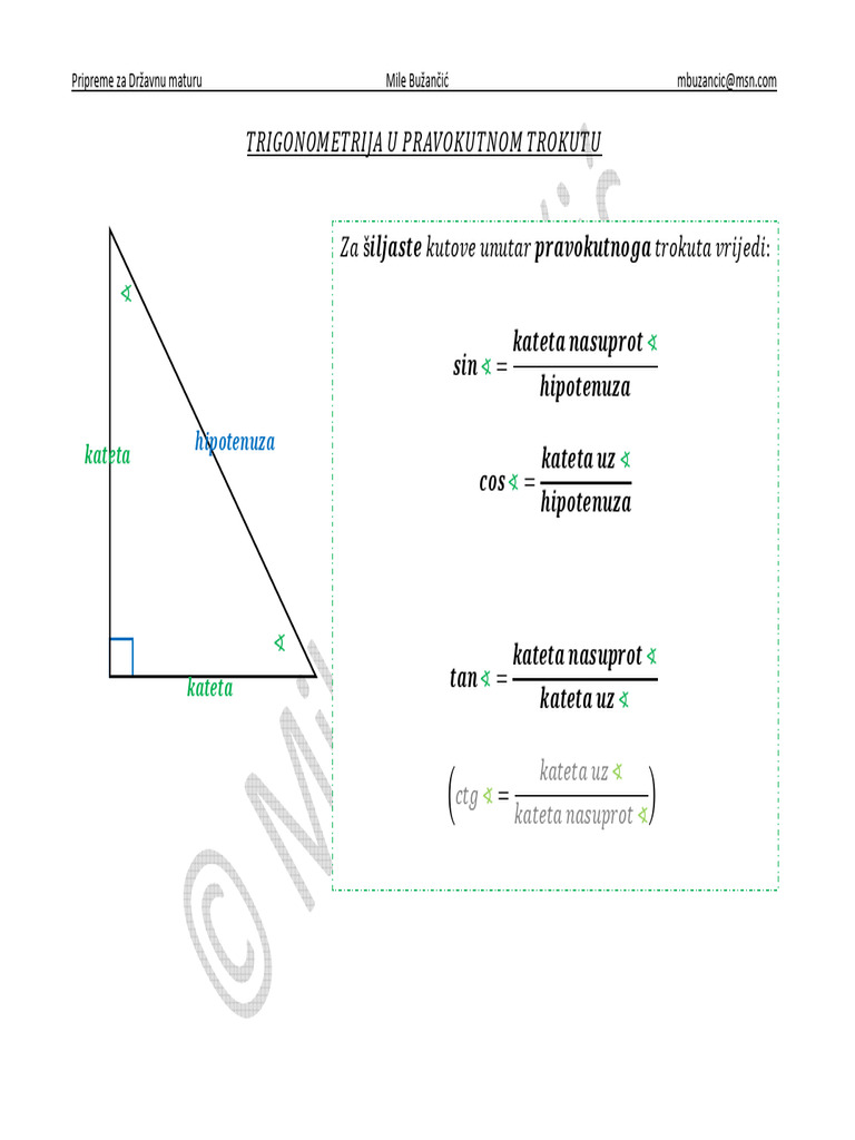 RM 4 Geometrija B Razina 2023 III Dio | PDF