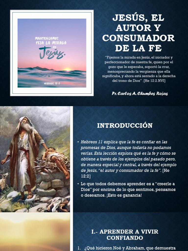 Jesús El Autor Y Consumador De La Fe Pdf Jesús Cristo Título