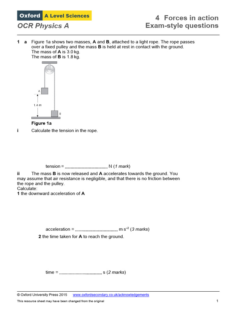 ESQ4 Forcesinaction | PDF | Force | Buoyancy