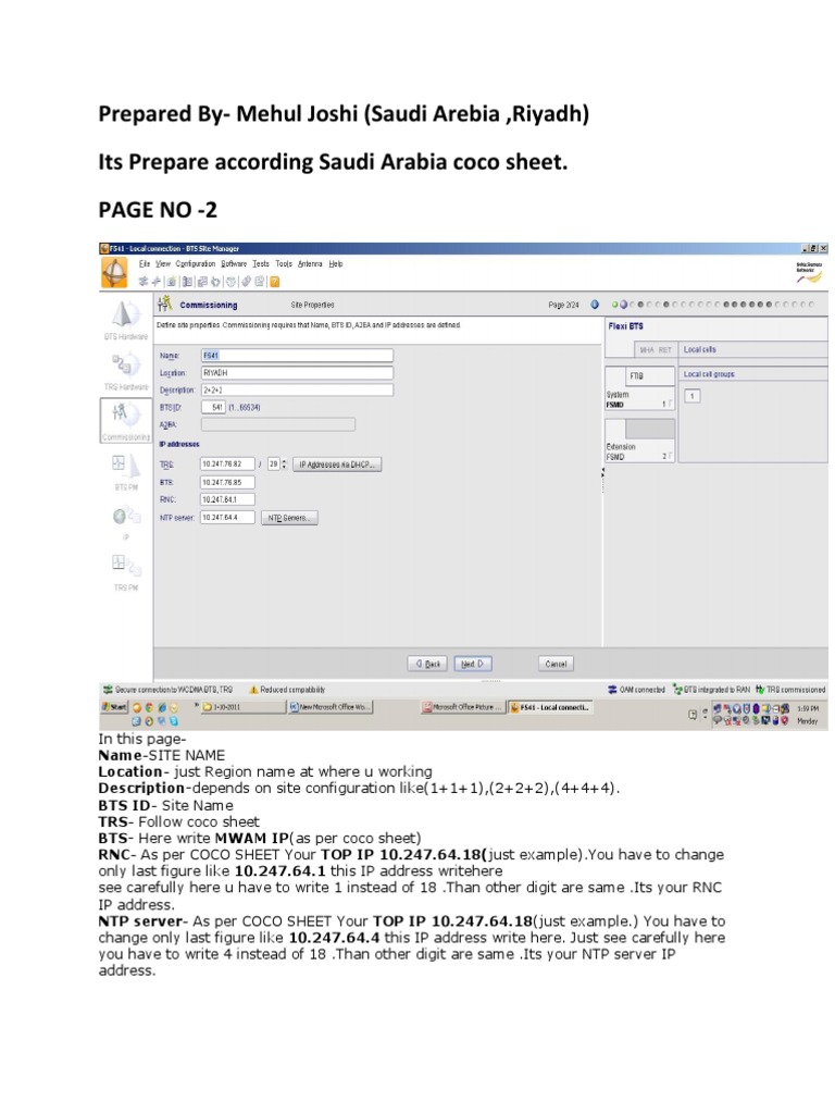 Nokia 3g Full Ip Commissioning | PDF | Port (Computer Networking ...