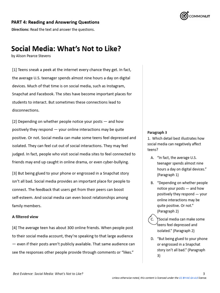 Social Media - What's Not To Like - Target Lesson STUDENT | PDF