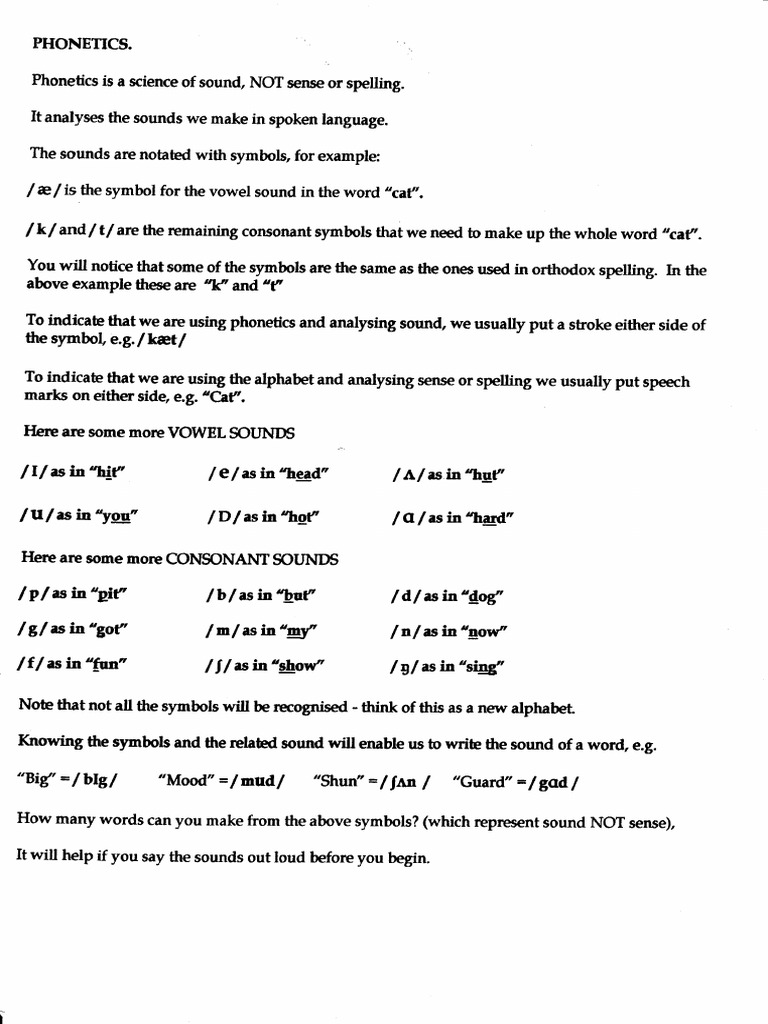 Voice - Phonetics Basics and List of Phonetic Symbols (1) | PDF