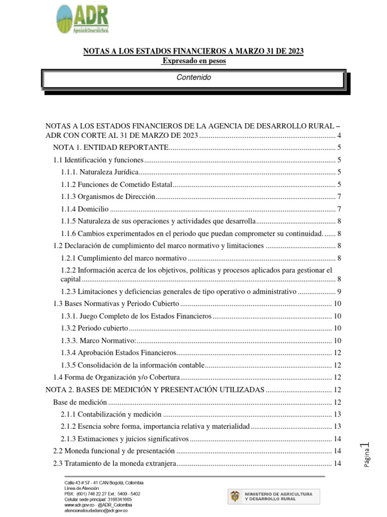 Notas A Los Eeff Marzo 2023 Anuales Comparativas VF 1 | PDF