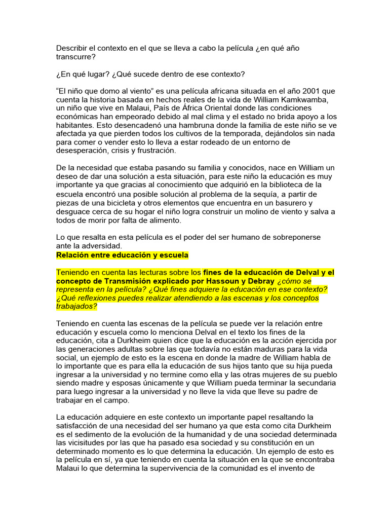 El Niño Que Domo El Viento | PDF