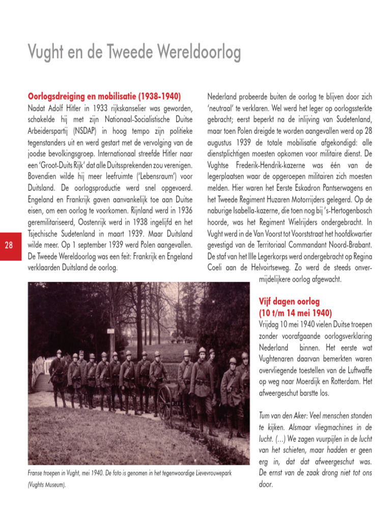 Vught in de Tweede Wereldoorlog | PDF