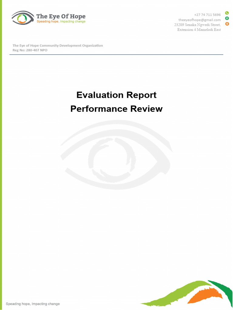 Evaluation Report (Draft) | PDF | Cognition | Cognitive Science