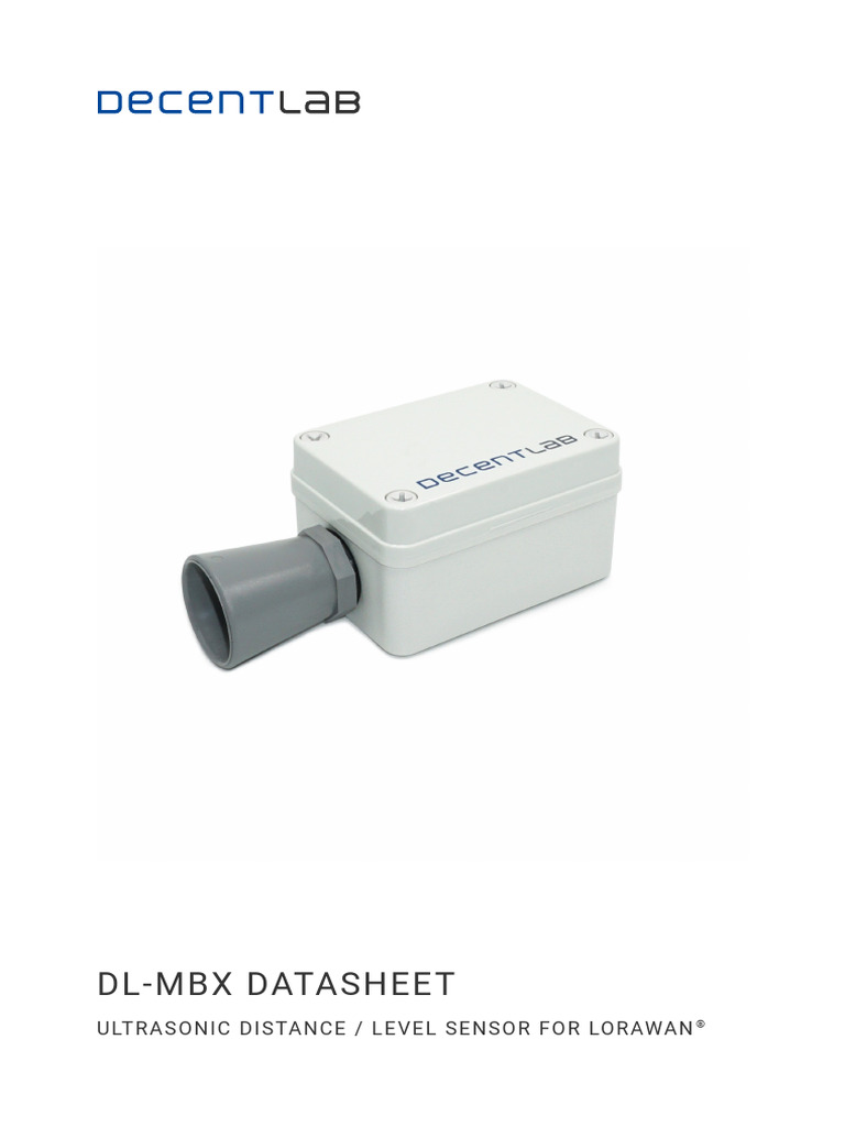 Decentlab DL MBX Datasheet | PDF