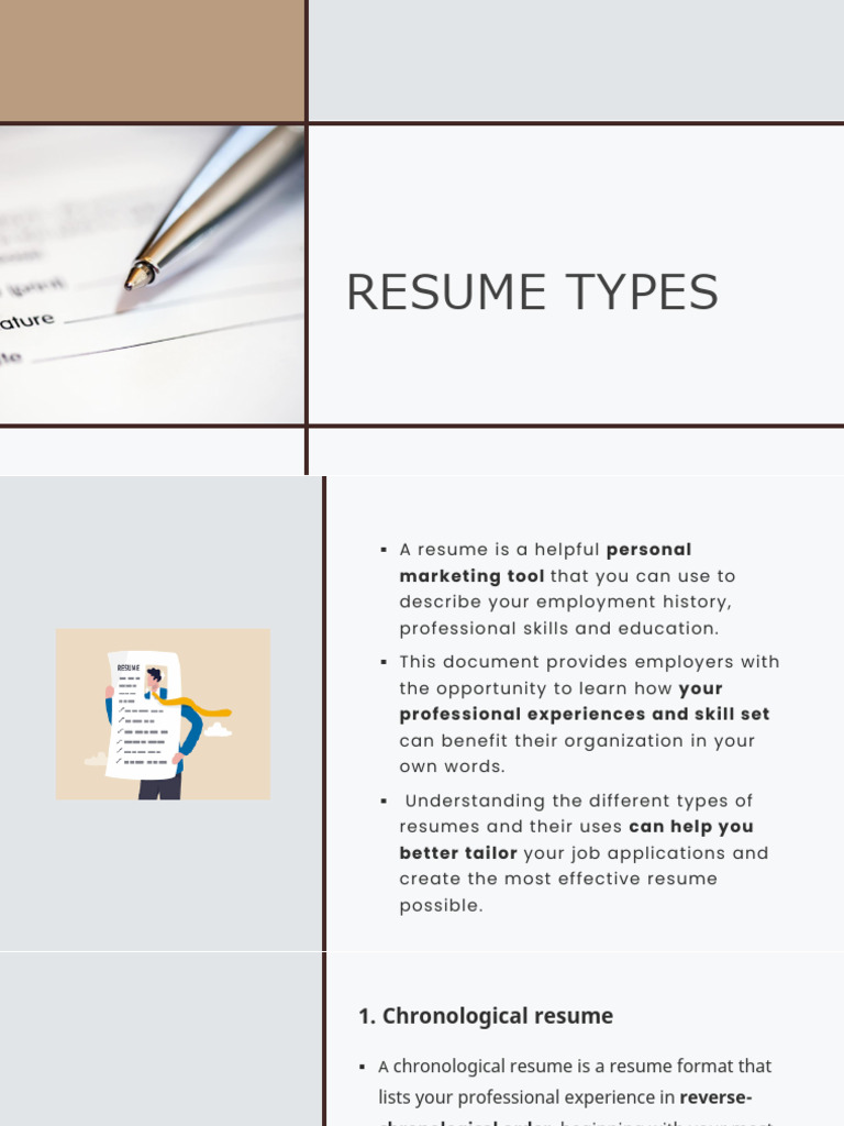 Resume Types | PDF | Résumé