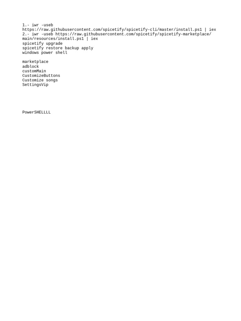 Spicetify Installation and Customization Guide | PDF | Computers