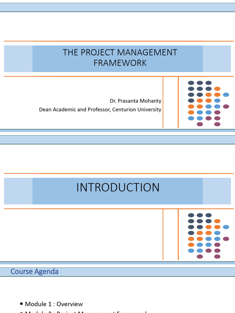 Session 1 Project Management Framework | PDF Session 1 Project Management Framework | PDF