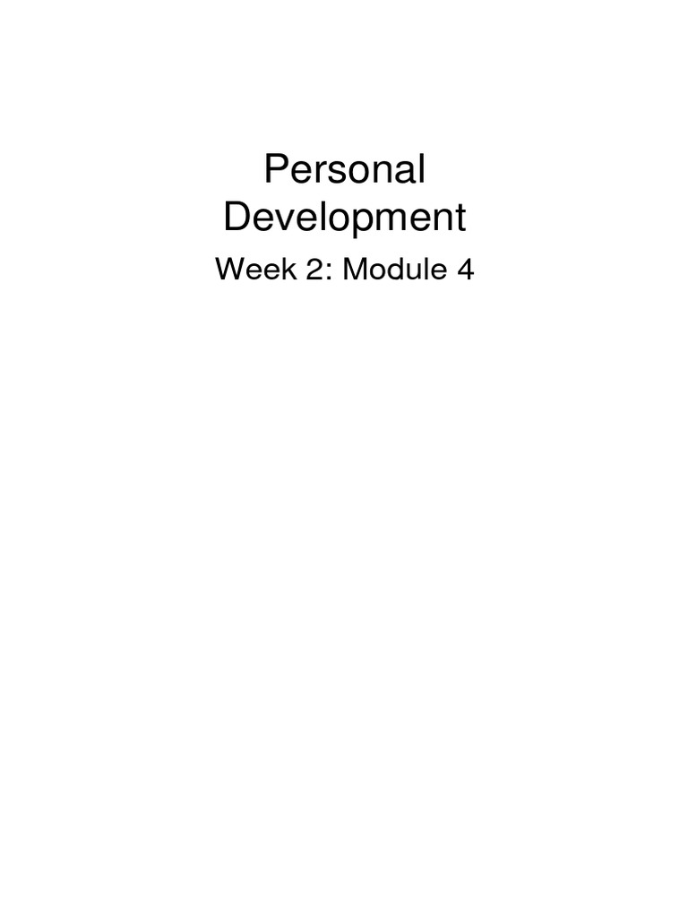 SH Perdev-Q1-W2-M4 | PDF | Adolescence | Emotions