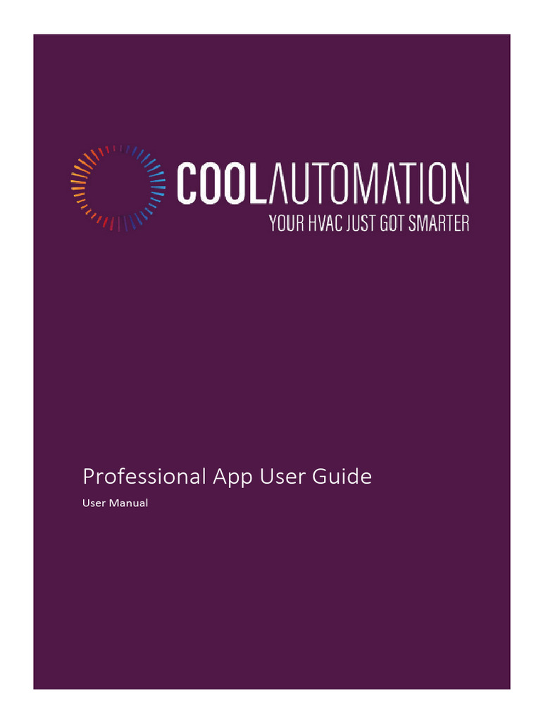 Professional App User Manual v5 | PDF | Internet Of Things | User ...