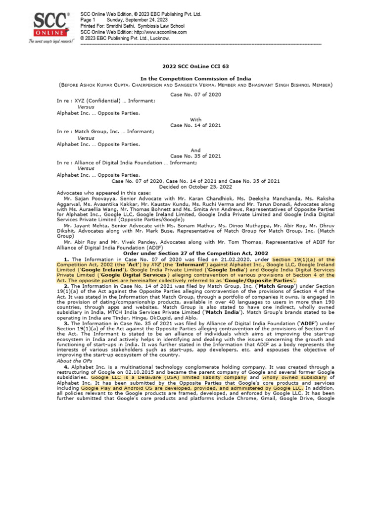 Google Case | PDF