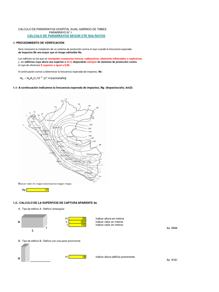 IE-BT-MC-004 Calculo pararrayos | PDF