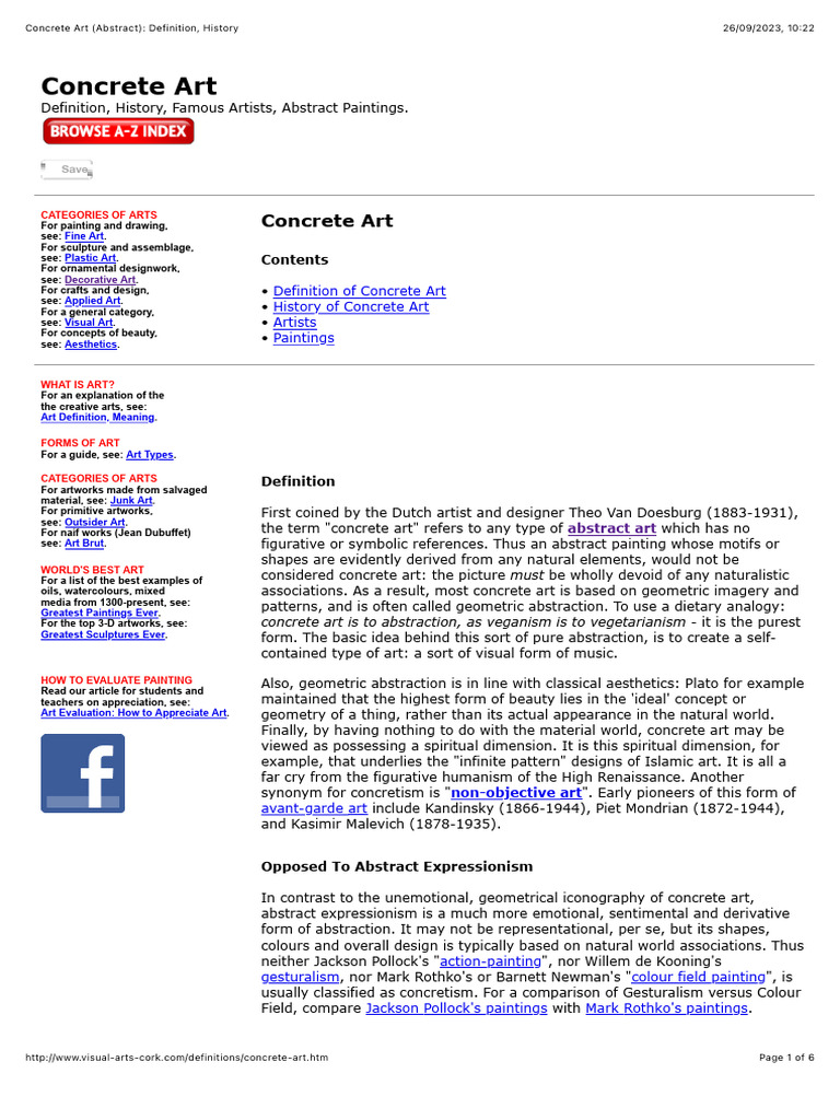 Concrete Art (Abstract) : Definition, History | PDF | Abstract Art ...