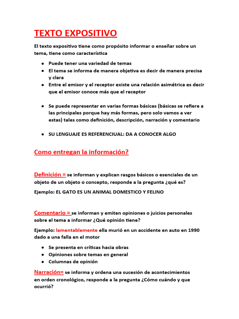 Texto Expositivo | PDF
