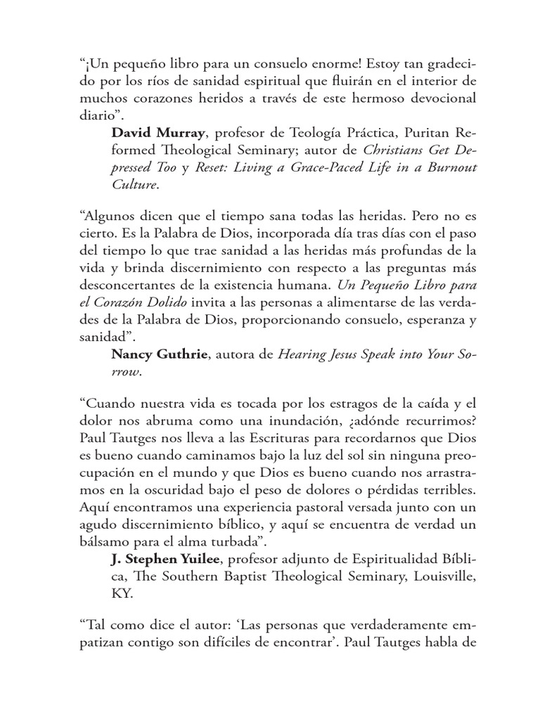 un_pequeno_libro_para_un_corazon_dolido_muestra | PDF | Cristo (título ...