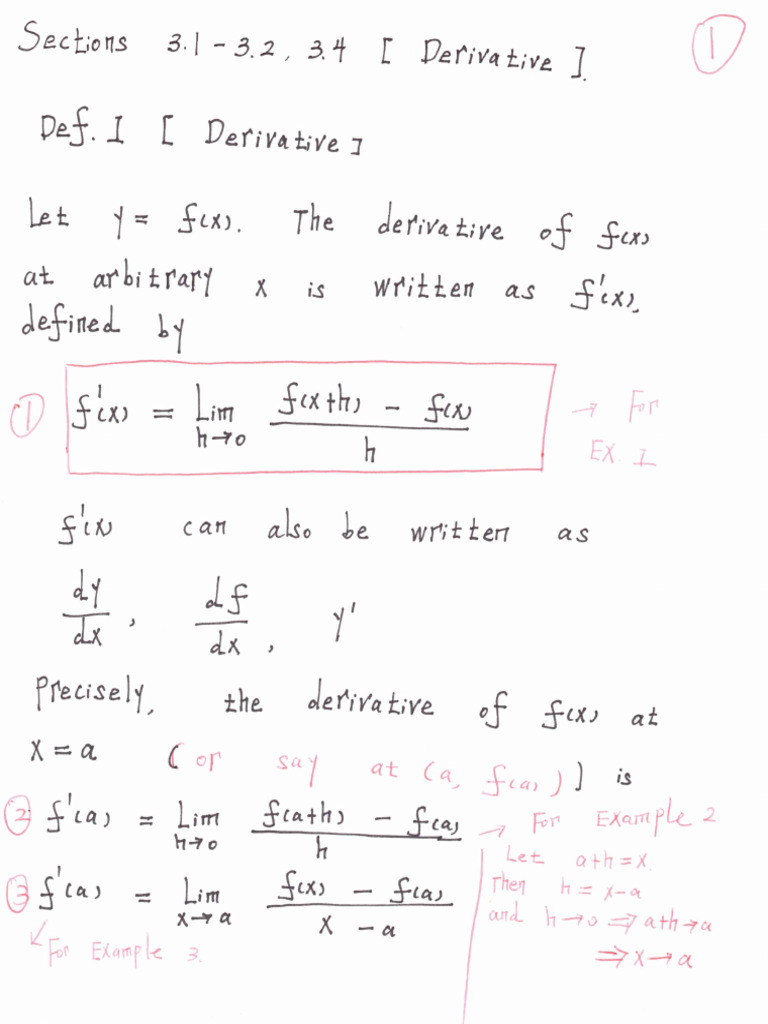 Math 1500 Lecture Notes 4 | PDF