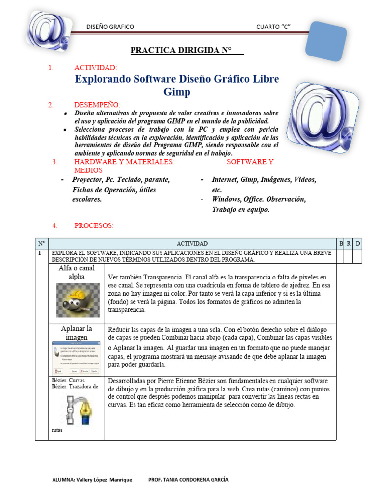 2 Ficha Practica - Explorando - Gimp | PDF