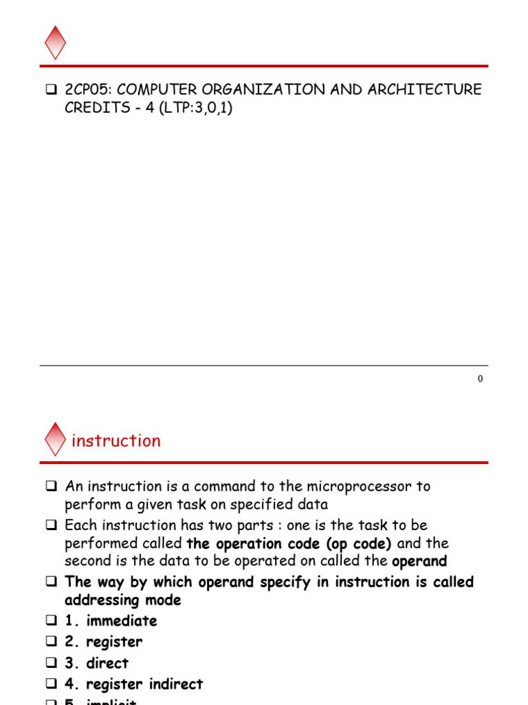 Instruction Set 21 | PDF | Digital Electronics | Computing