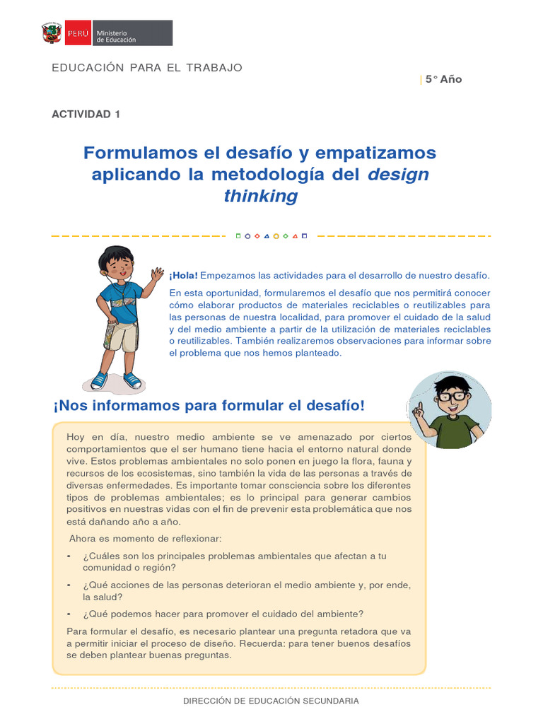 Eda 3 Actividad 1 Ept 5° Año | PDF