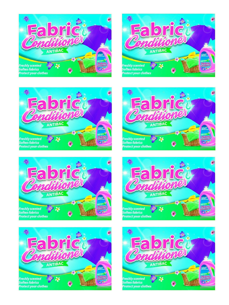 Fabcon and Detergent Logo | PDF