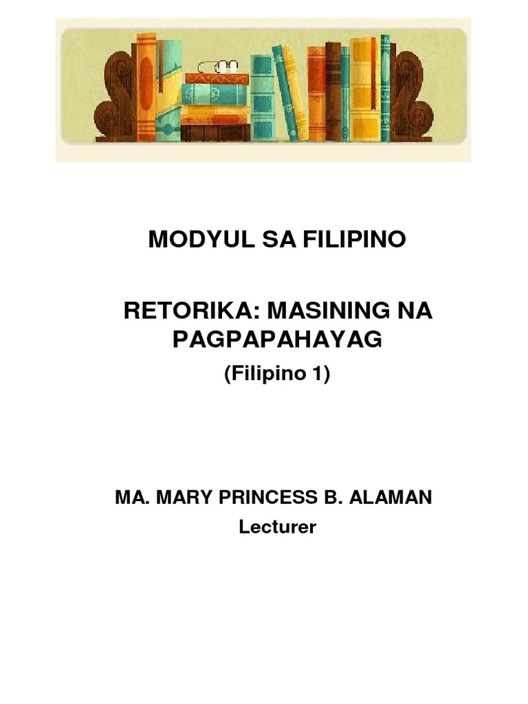 Retorika Modyul 1 2023 | PDF