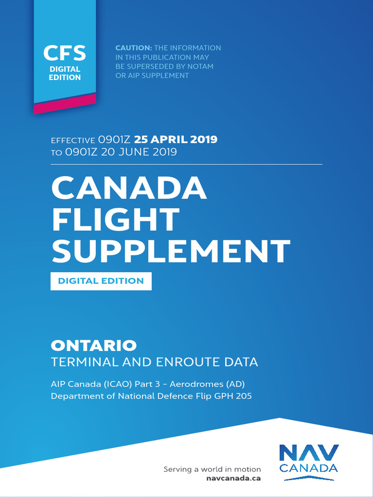 Canadian Flight Supplement | PDF