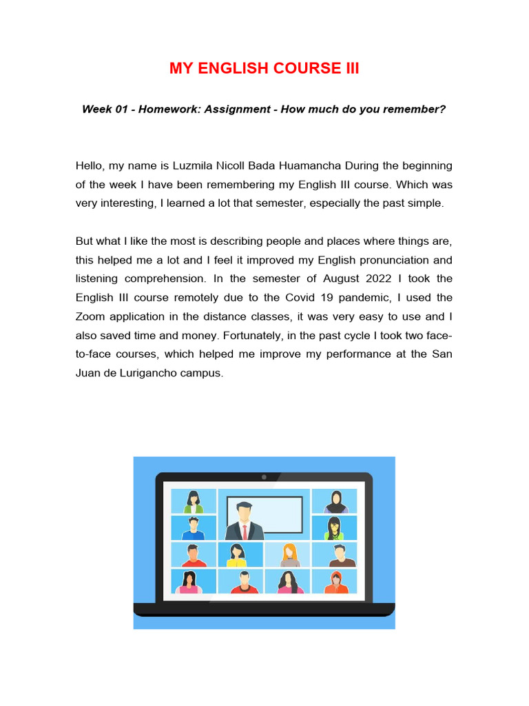 My English Course Iii | PDF