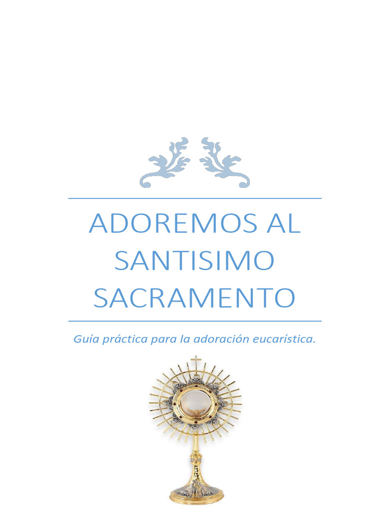 GUIA PARA LA ADORACION EUCARISTICA | PDF