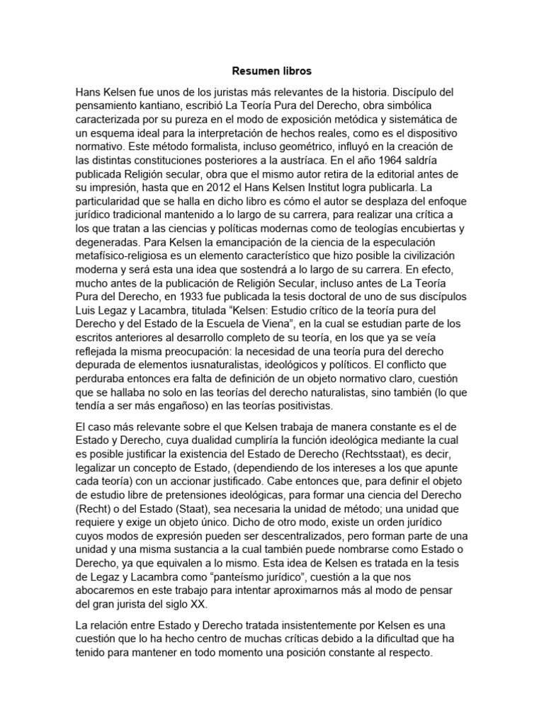 Resumen Libros | PDF